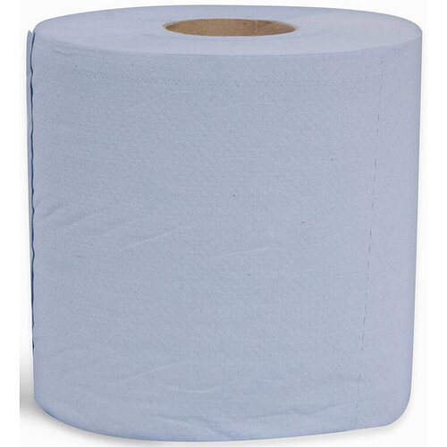 ESSENTIALS NWC2B807E EMBOSSED CENTREFEED 2PLY BLUE 80M (PACK OF 6 ROLLS ...